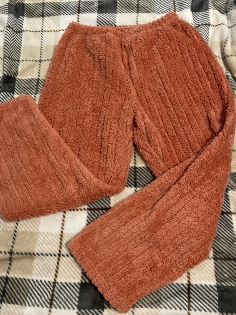 Pants & Jumpsuits | Cozy Plush Lounge Pants Rust | Poshmark